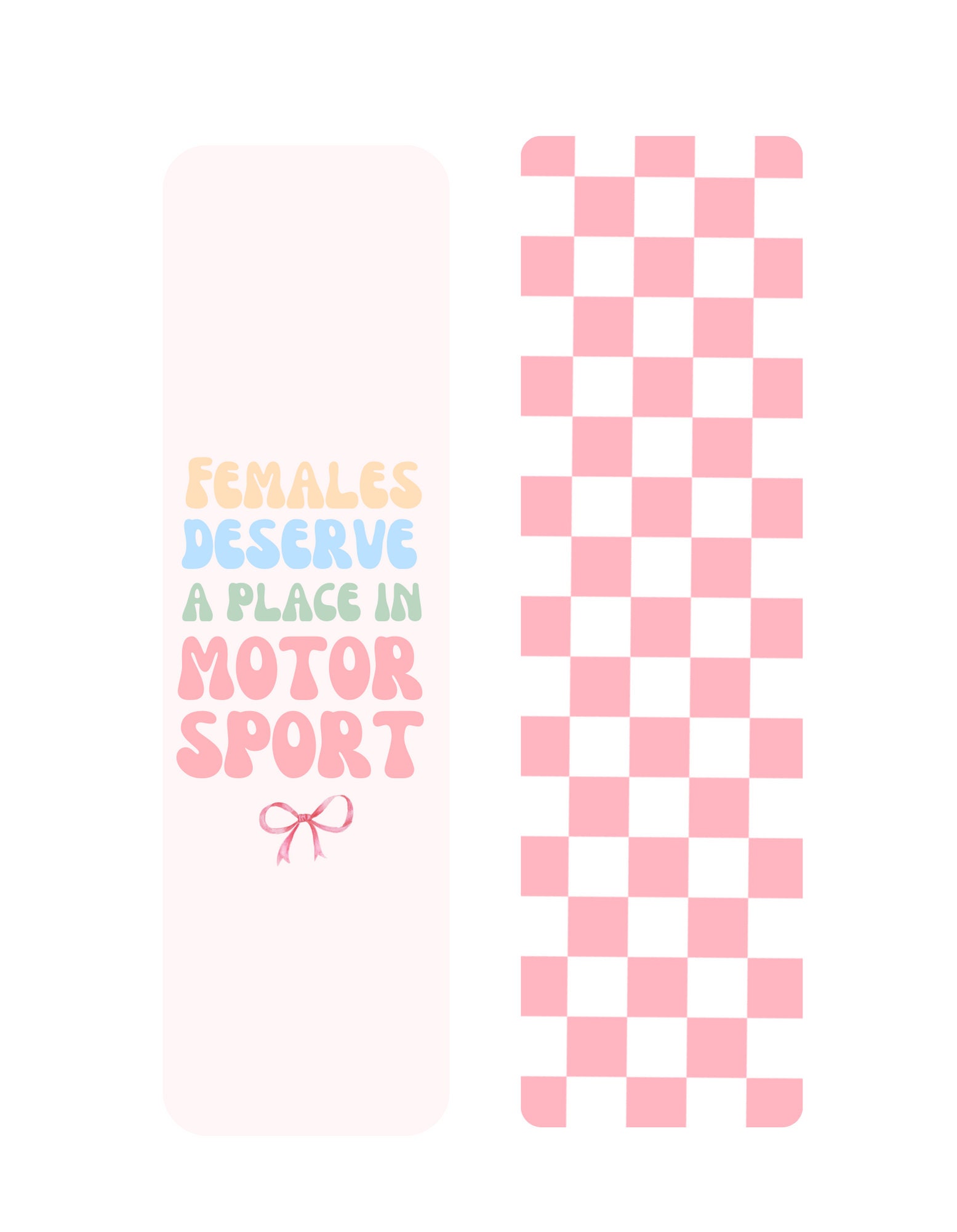 Women in Motorsport Bookmark, Formula One Themed Accessory, Female ...