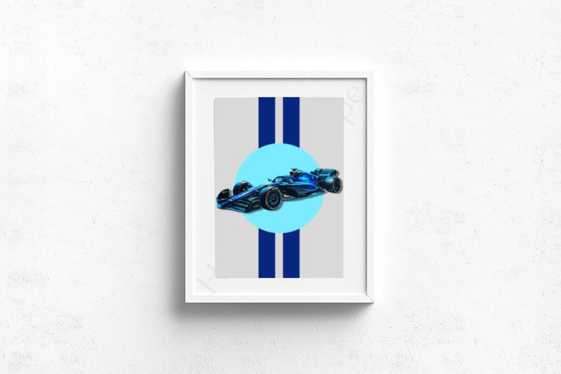 Williams F1 Car Livery Formula 1 Inspired Wall Art Wall - Etsy