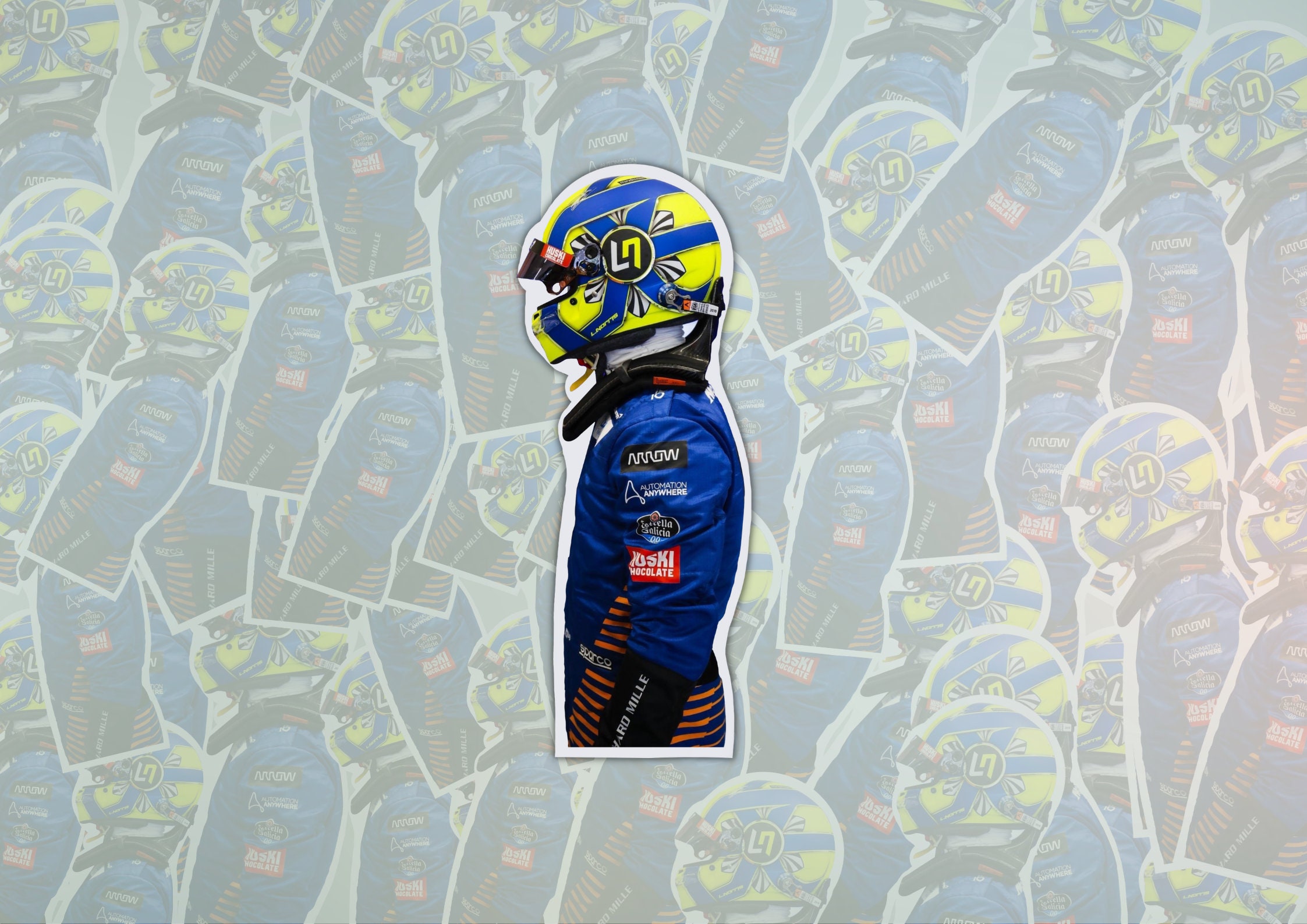 Lando Norris F1 Win Stickers Formula One Grid Motorsport - Etsy UK