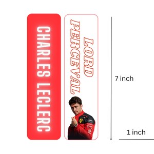 Charles Leclerc Bookmark, Ferrari Driver 16 Inspired Red Book Mark ...