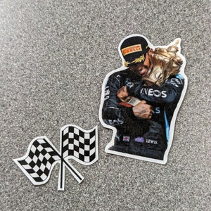 Lewis Hamilton, F1 Silverstone Win Sticker, Formula One Grid ...