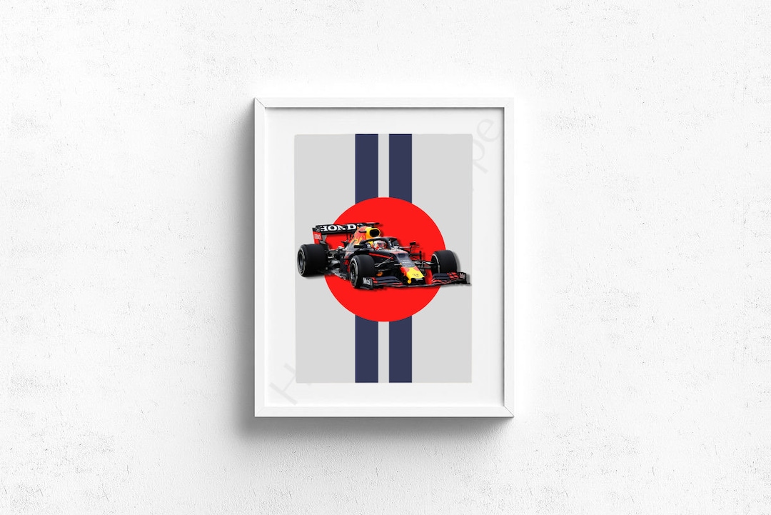 Red Bull F1 Car Livery, Formula 1 Inspired Wall Art, Wall Decor ...