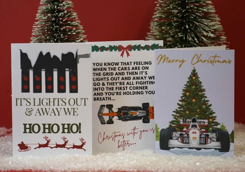Christmas Formula One Car Greeting Card A5, Grand Prix, Celebration, F1 ...