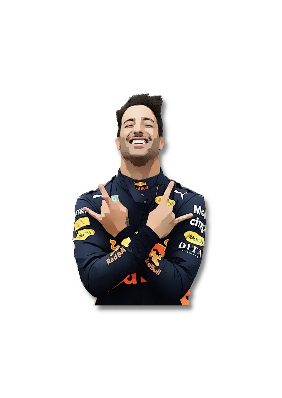 Daniel Ricciardo F1 Formula One Stickers, Formula One Grid, Motorsport ...