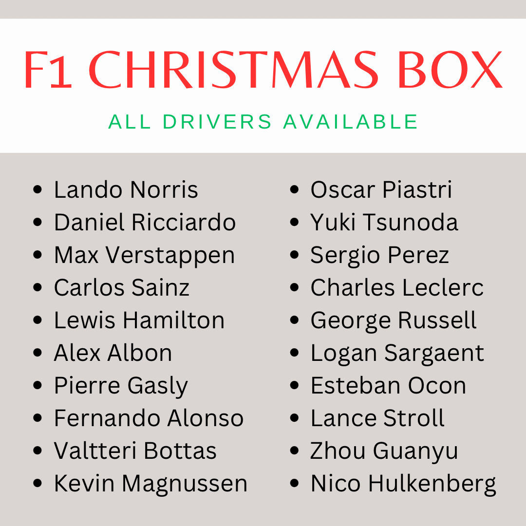 Formula One CHRISTMAS BOX, Print Pack, F1 Inspired Gift, Motorsport Mug ...