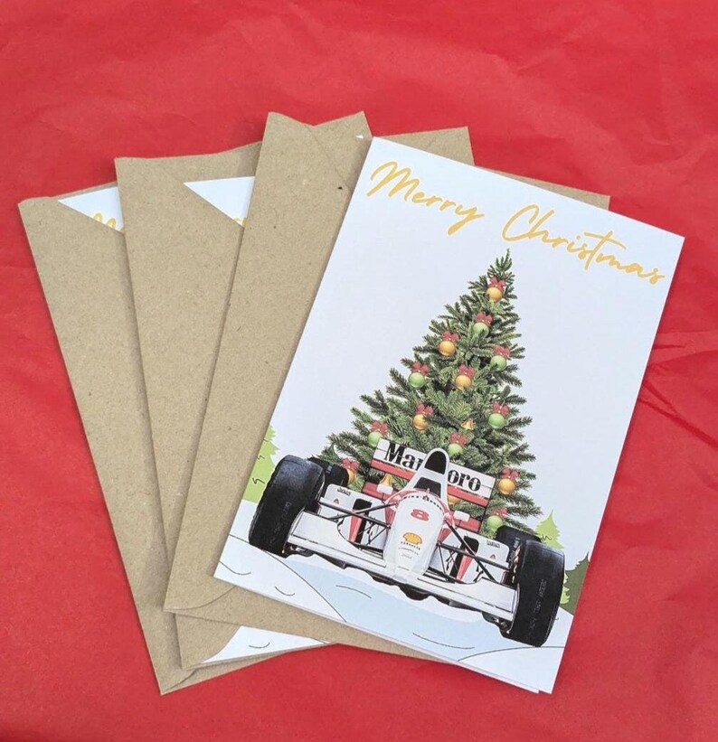 Christmas Formula One Car Greeting Card A5, Grand Prix, Celebration, F1 ...