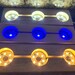 Large Wooden LED LIGHT Sphere Stand (white / Warm Yellow / Multi ...