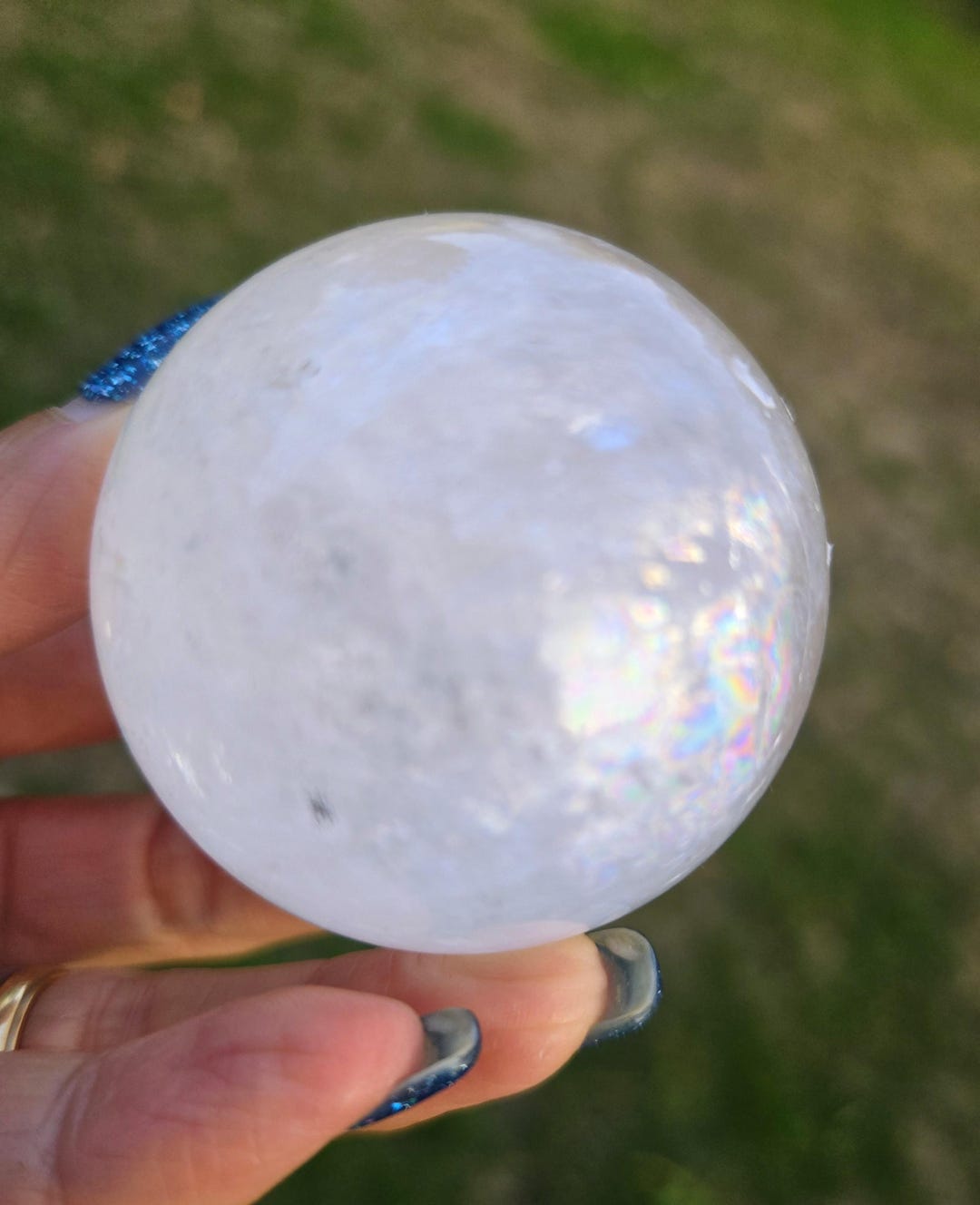 Stunning White Calcite Sphere - Etsy UK