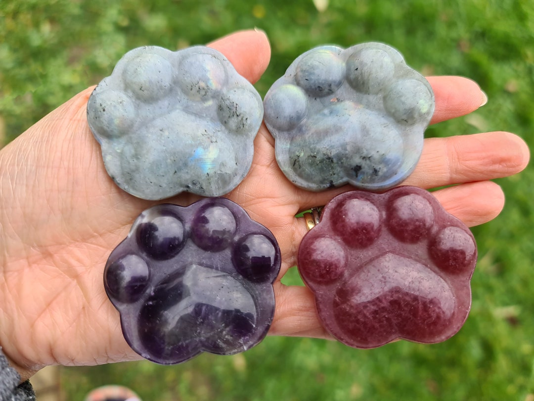Crystal Paw Carving - Etsy