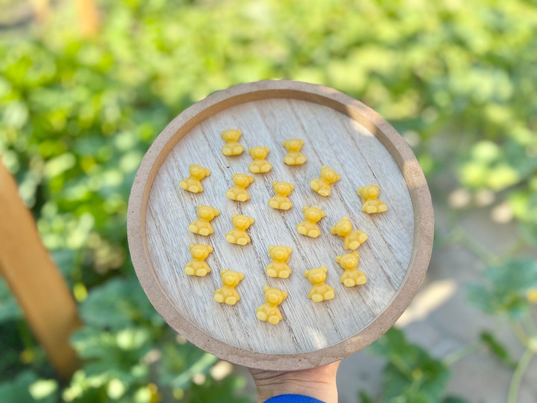 Mini Beeswax Melts Pure Beeswax Melts Mini Teddy Organic Wax - Etsy