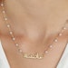 Pearl Arabic Name Necklace, Arabic Name Necklace With Pearls, Arabic ...