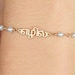Custom Amharic Pearl Name Bracelet, Amharic Custom Bracelet, Bracelet ...