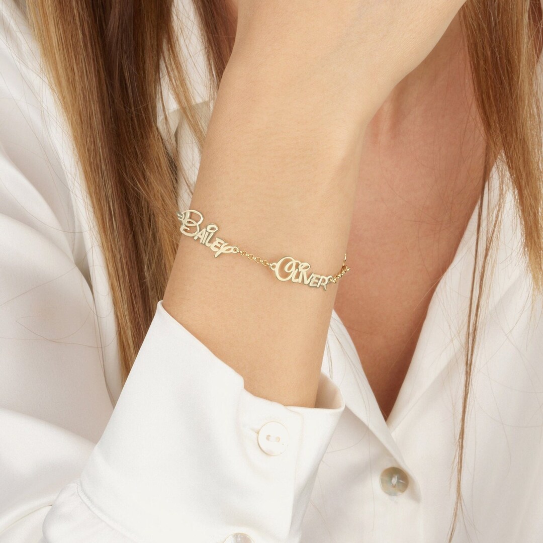 Multiple Name Bracelet, Personalized Family Name Bracelet, Multiple ...