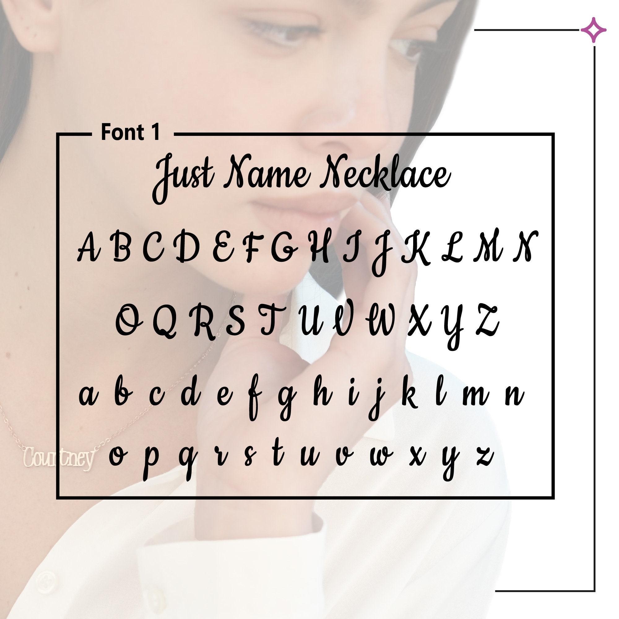 Four Name Necklace Heart Name Necklae Silver Multiple Name - Etsy