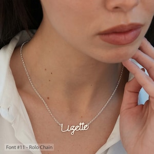 Personalized Nameplate Necklace, Custom Name Necklace, Name Necklace ...