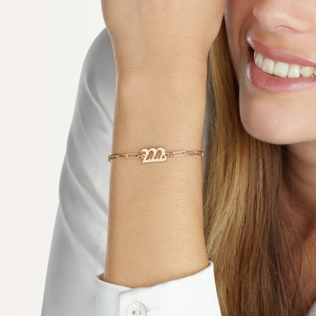 Paperclip Angel Number Bracelet, Paper Clip Lucky Number Bracelet ...