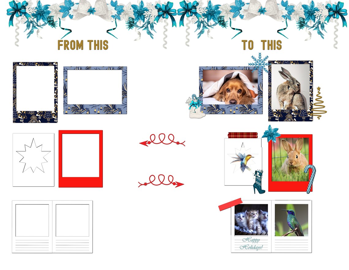 Digital Polaroid Frame/digital Photo Frame/digital Stickers/used to ...