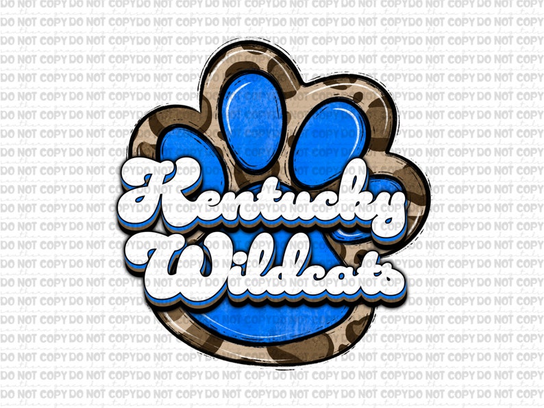 Kentucky Wildcats Paw PNG Digital Download - Etsy
