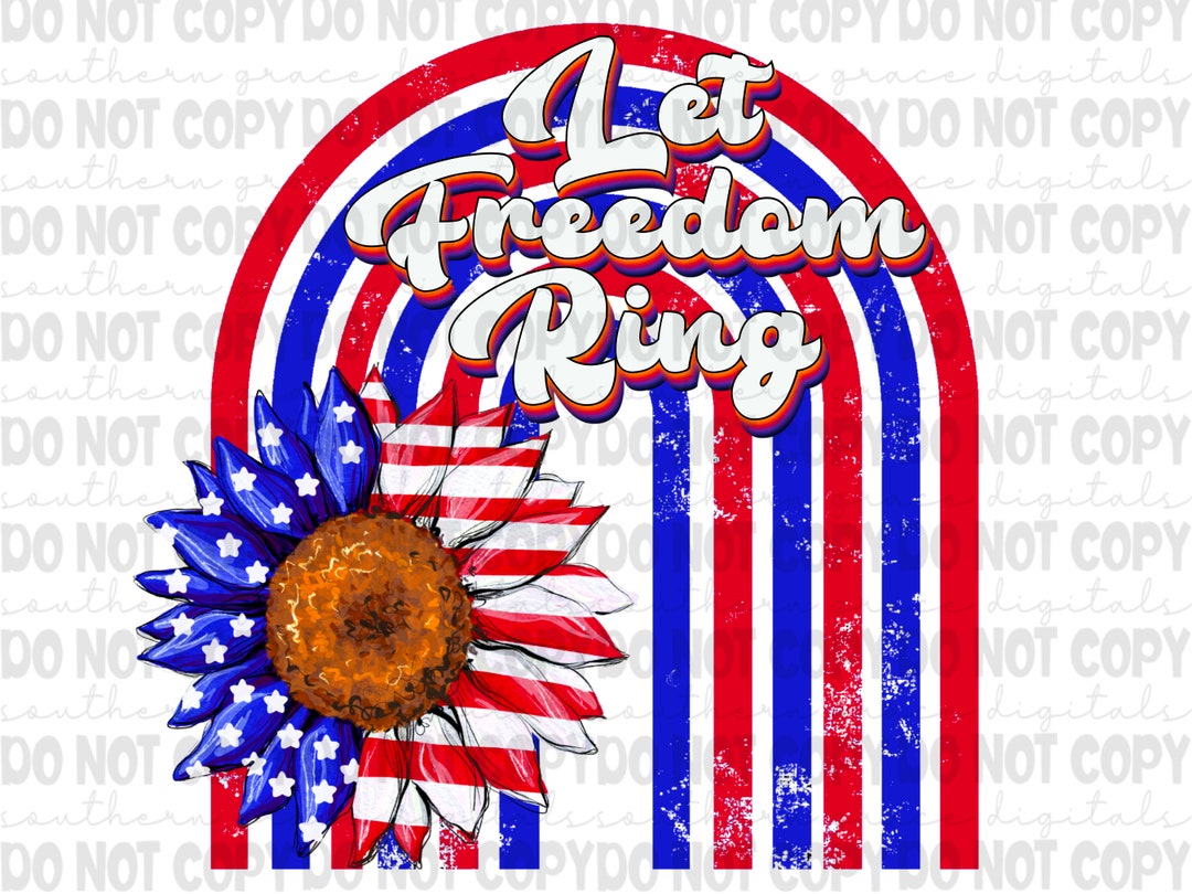 July 4th Sunflower Rainbow PNG Digital Download - Etsy