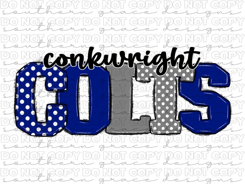 COLTS Doodle PNG Digital Download - Etsy