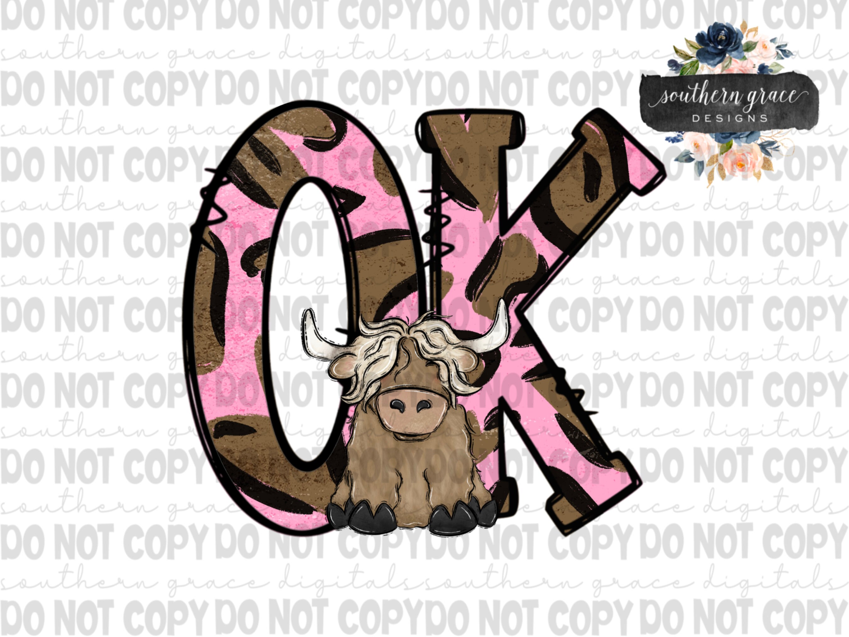 Oklahoma OK Valentine’s Day Heifer PNG Digital Download - Etsy