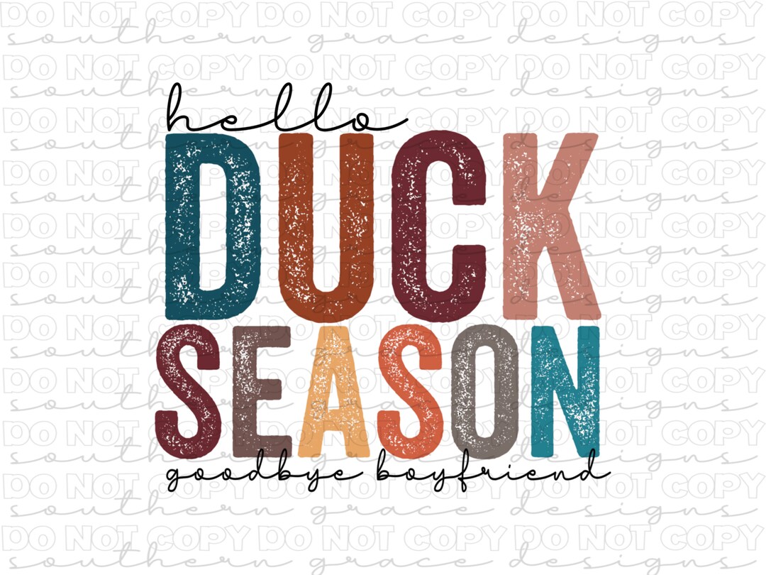 Hello Duck Seasongoodbye BOYFRIEND PNG Digital Download - Etsy