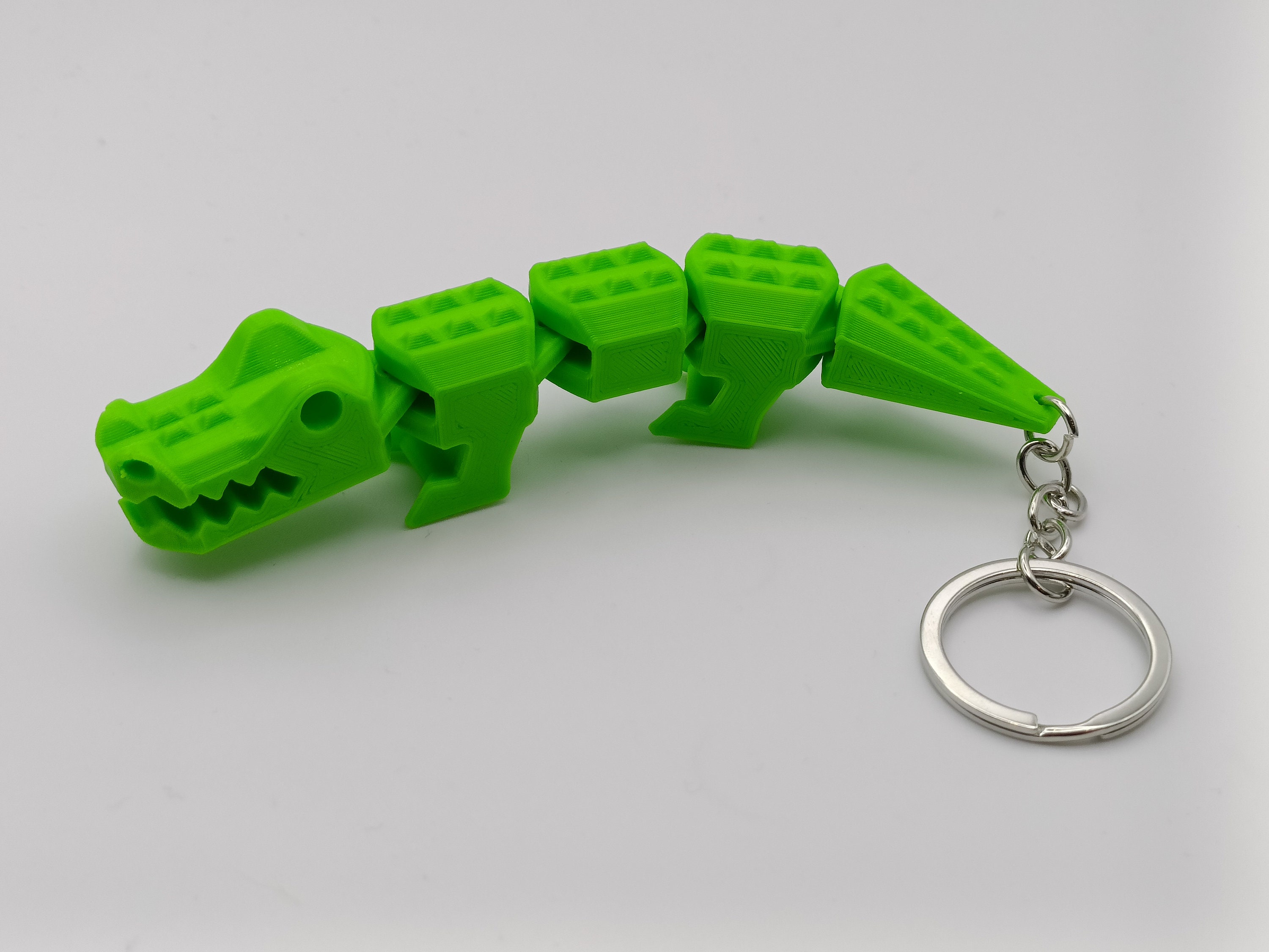 Keychain Movable Alligator 3D Printing - Etsy