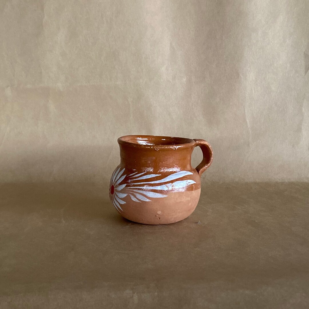 Aesthetic Mexican Hand Made Mug/jarrito. Mexican Spanish Pottery Art ...
