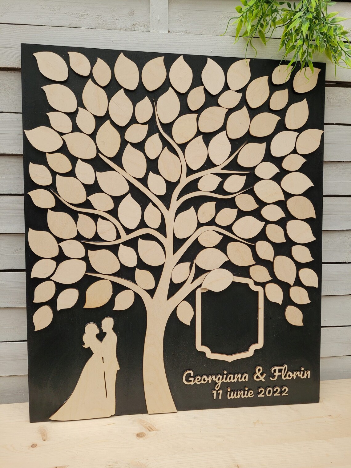 3D Wedding Guest Book Svg Tree Wood Guestbook Leaves Guest - Etsy UK