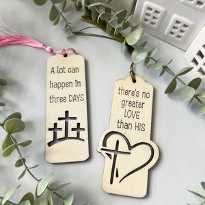 Cut and Score Bundle Religious Bookmarks Easter Jesus, Christian Design ...