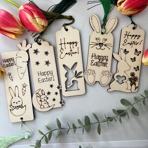 Bundle Easter Bookmarks, Bunny Bookmarks, Easter Bookmarks Design Dxf ...