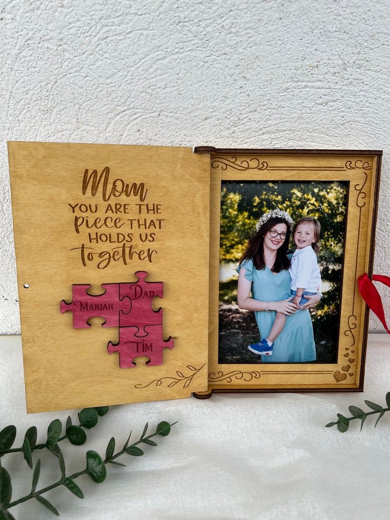Mothers Day Photo Frame Book Case Moms Day Frame Lasercut - Etsy