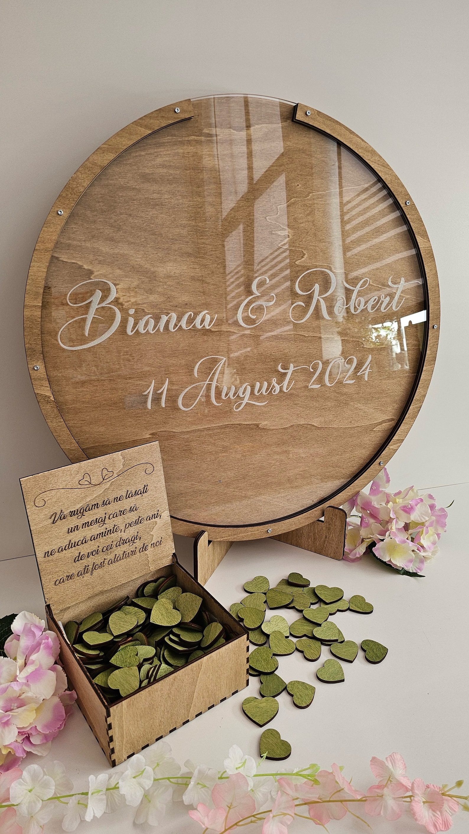 Circle Wedding Dropbox Guestbook: Heart Drop Box SVG (digital File) - Etsy