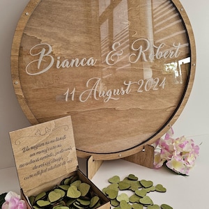 Circle Wedding Dropbox Guestbook: Heart Drop Box SVG (digital File) - Etsy