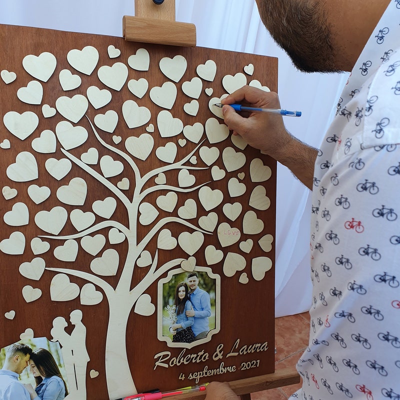 Wooden Tree Guest Book - Etsy