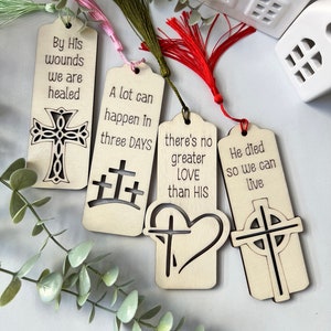 Laser Cut Easter Bookmark Bundle: Christian SVG DXF (digital File) - Etsy