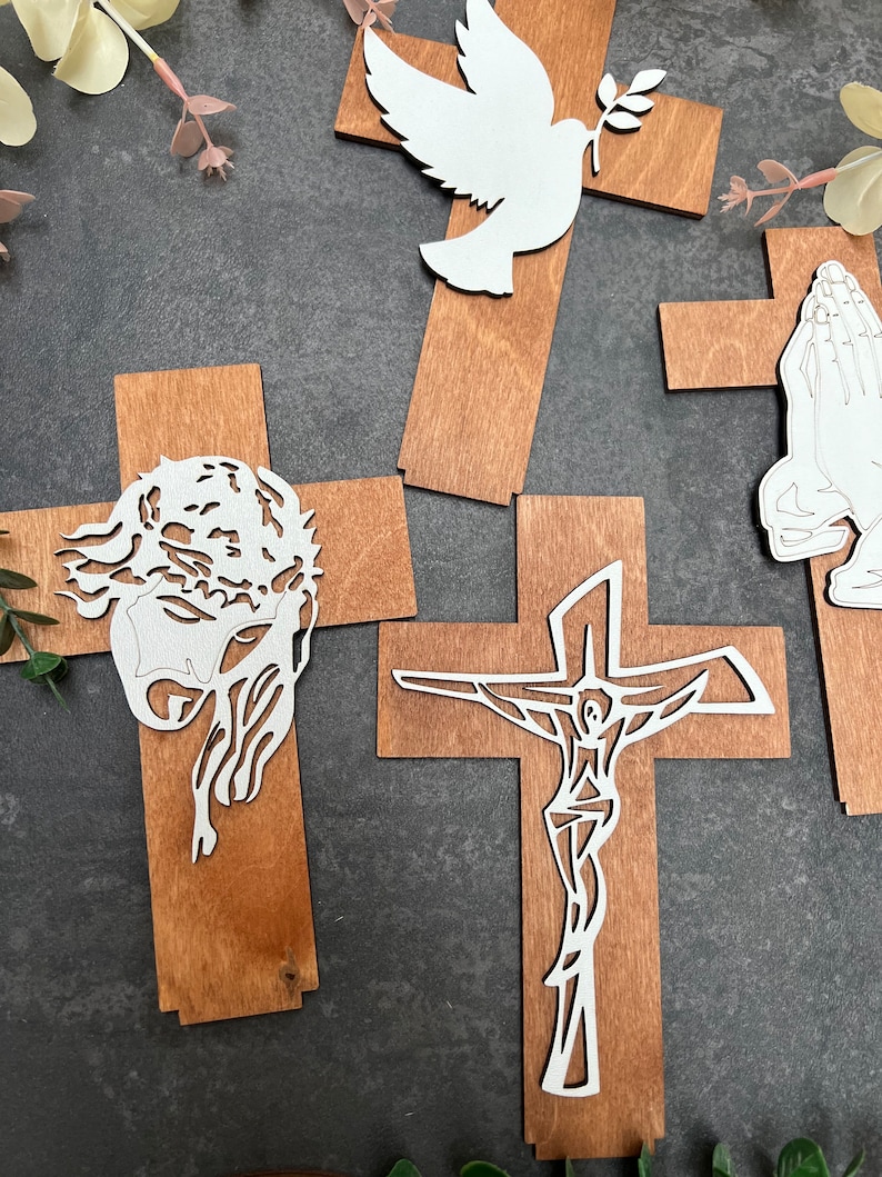 Bundle of 4 Christian Jesus Easter Theme Cross Layered Digital - Etsy