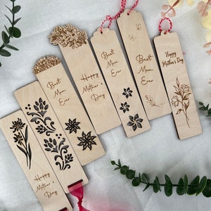 Floral Bookmark, Mom Bookmark, Spring Bookmark, Womens Day Bundle ...