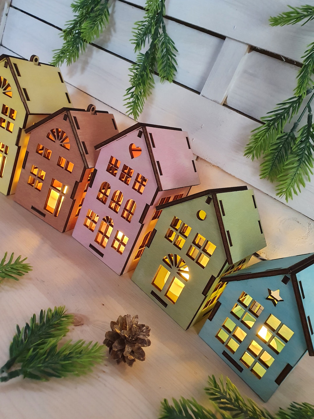 Scandinavian Canal House Tea Light Holder: Amsterdam Lantern, SVG DXF ...