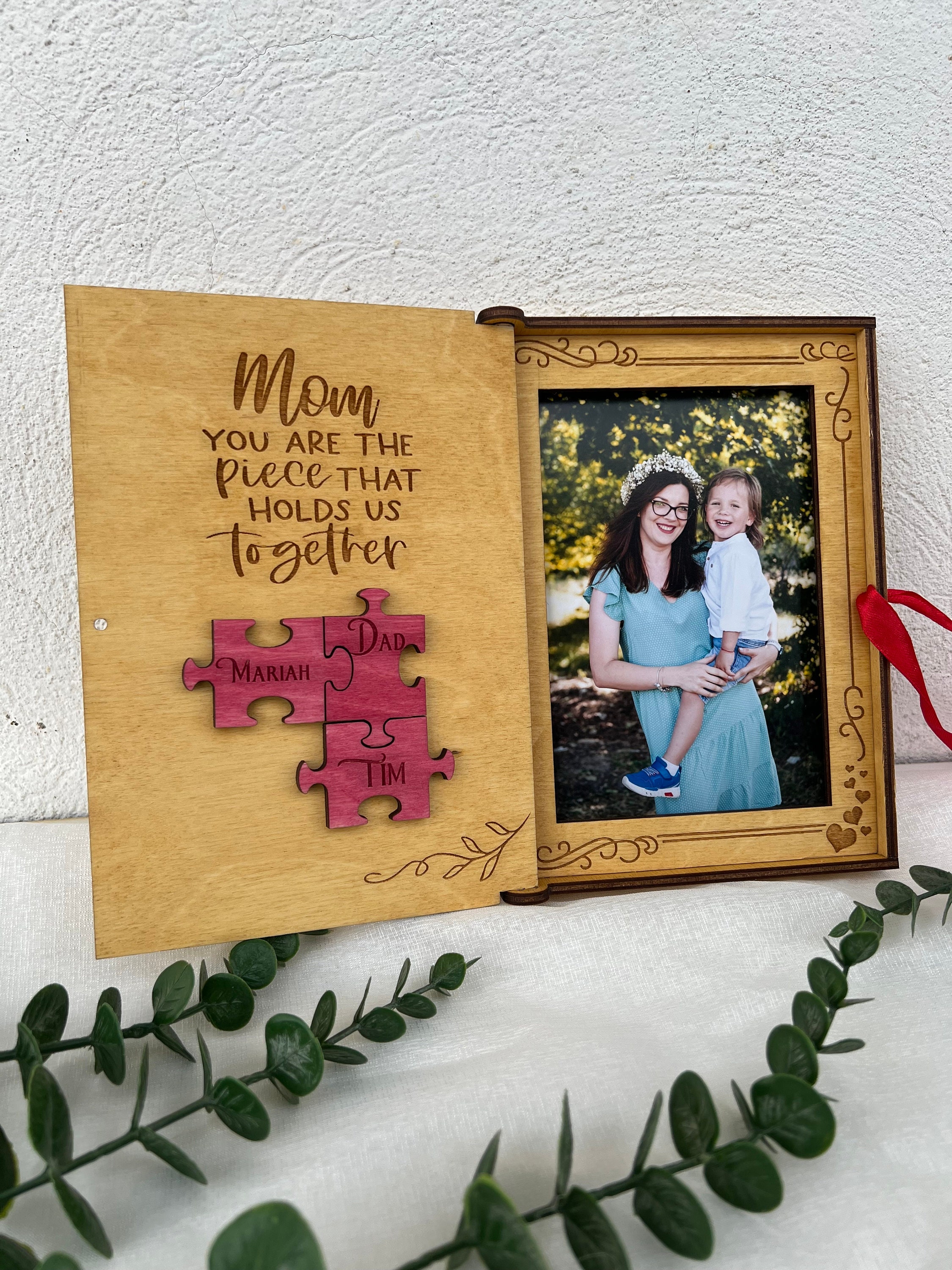 Mothers Day Photo Frame Book Case Moms Day Frame Lasercut - Etsy