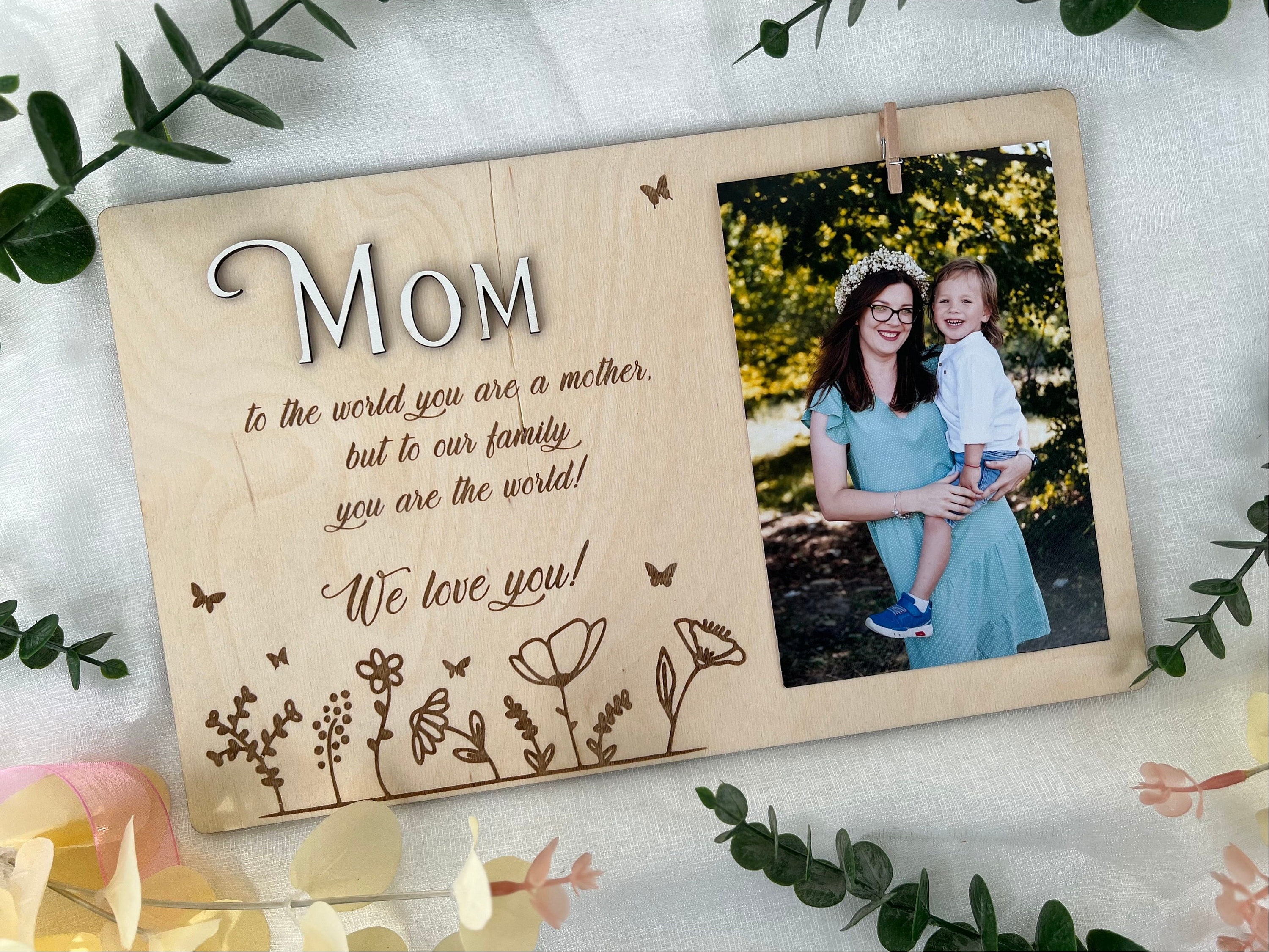 Mothers Day Photo Frame: Flowers Laser Cut Design (digital Download) - Etsy