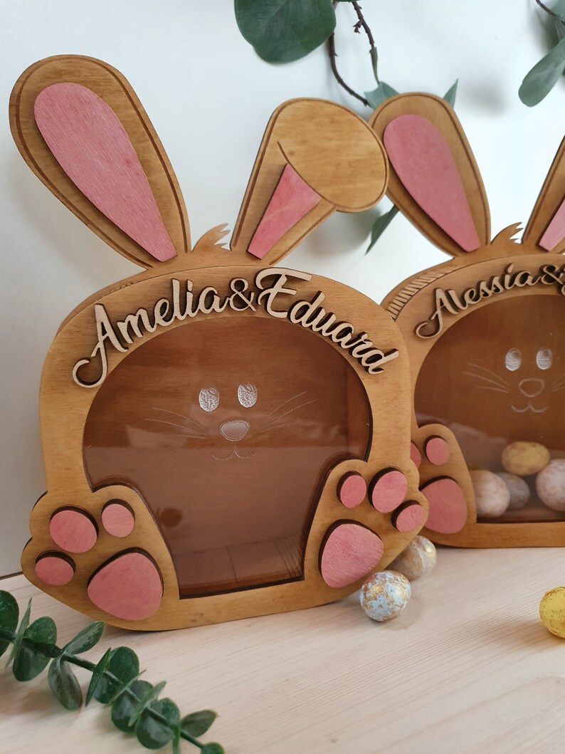 Easter Bunny Piggy Bank Egg Box - Digital File - Instant Download ...