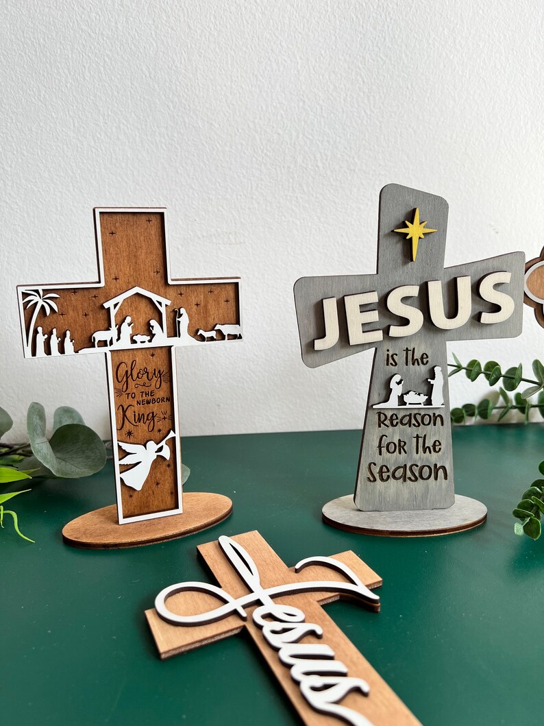 Nativity Scene Cross Bundle: Christian Laser Cut Files (SVG, DXF) - Etsy