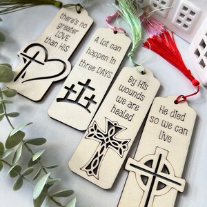 Cut and Score Bundle Religious Bookmarks Easter Jesus, Christian Design ...