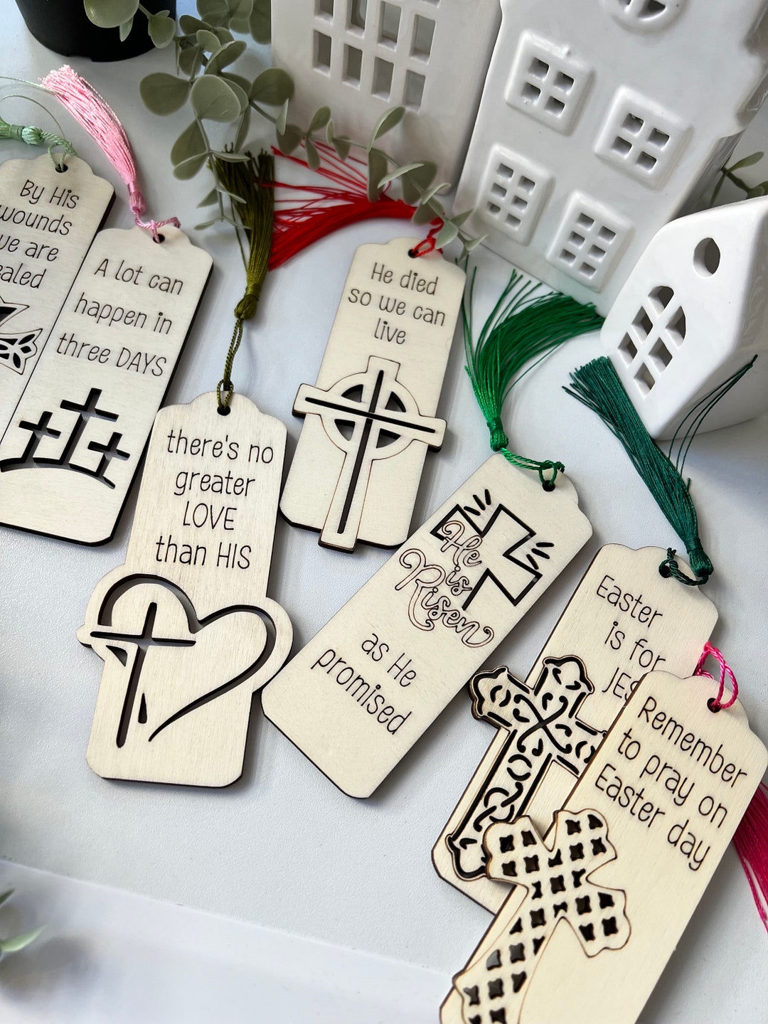 Cut and Score Bundle Religious Bookmarks Easter Jesus, Christian Design ...