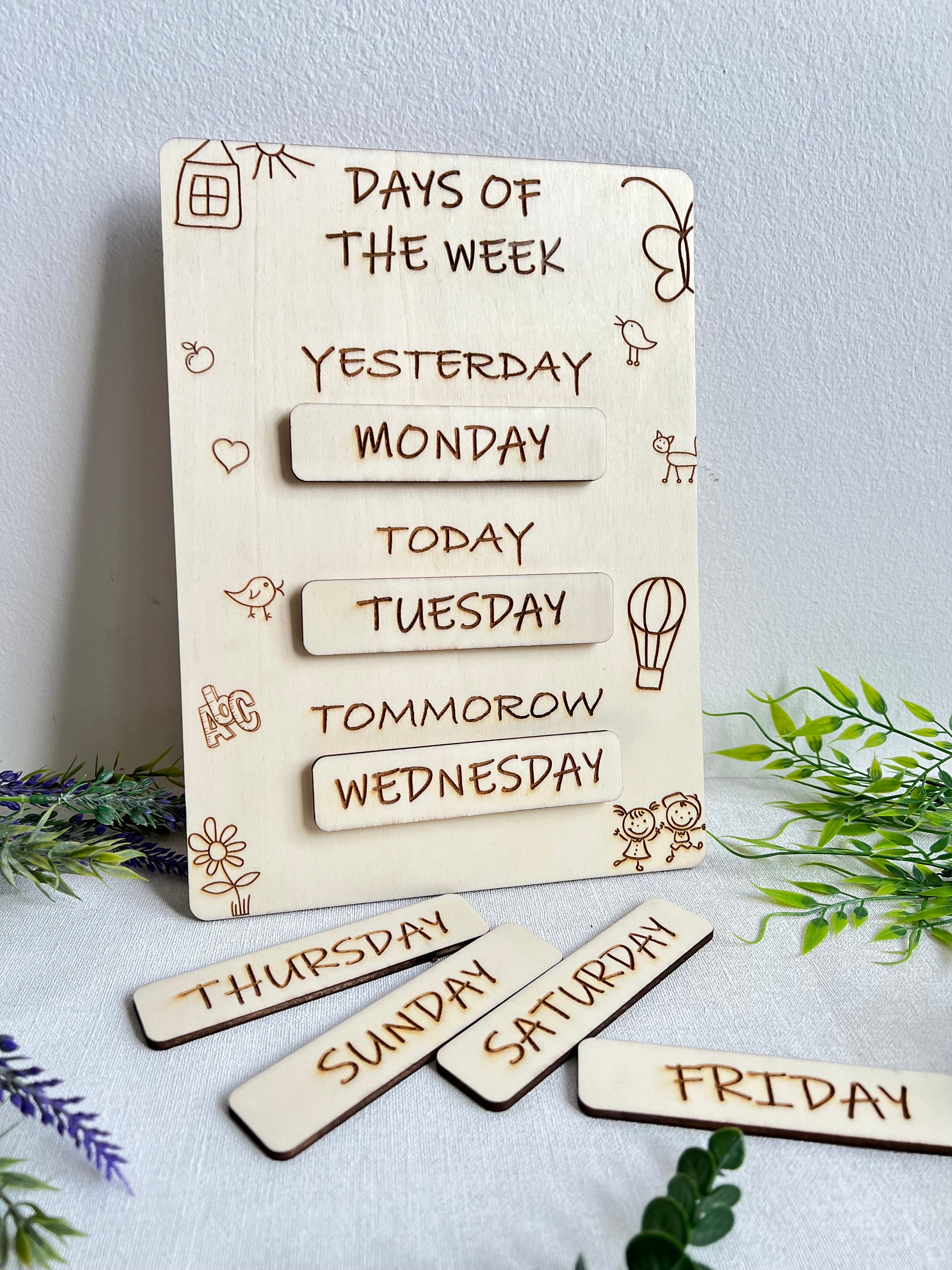 Days of the Week, Learn Days of the Week, Kids Teaching, Montessori ...