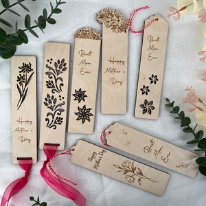 Floral Bookmark, Mom Bookmark, Spring Bookmark, Womens Day Bundle ...