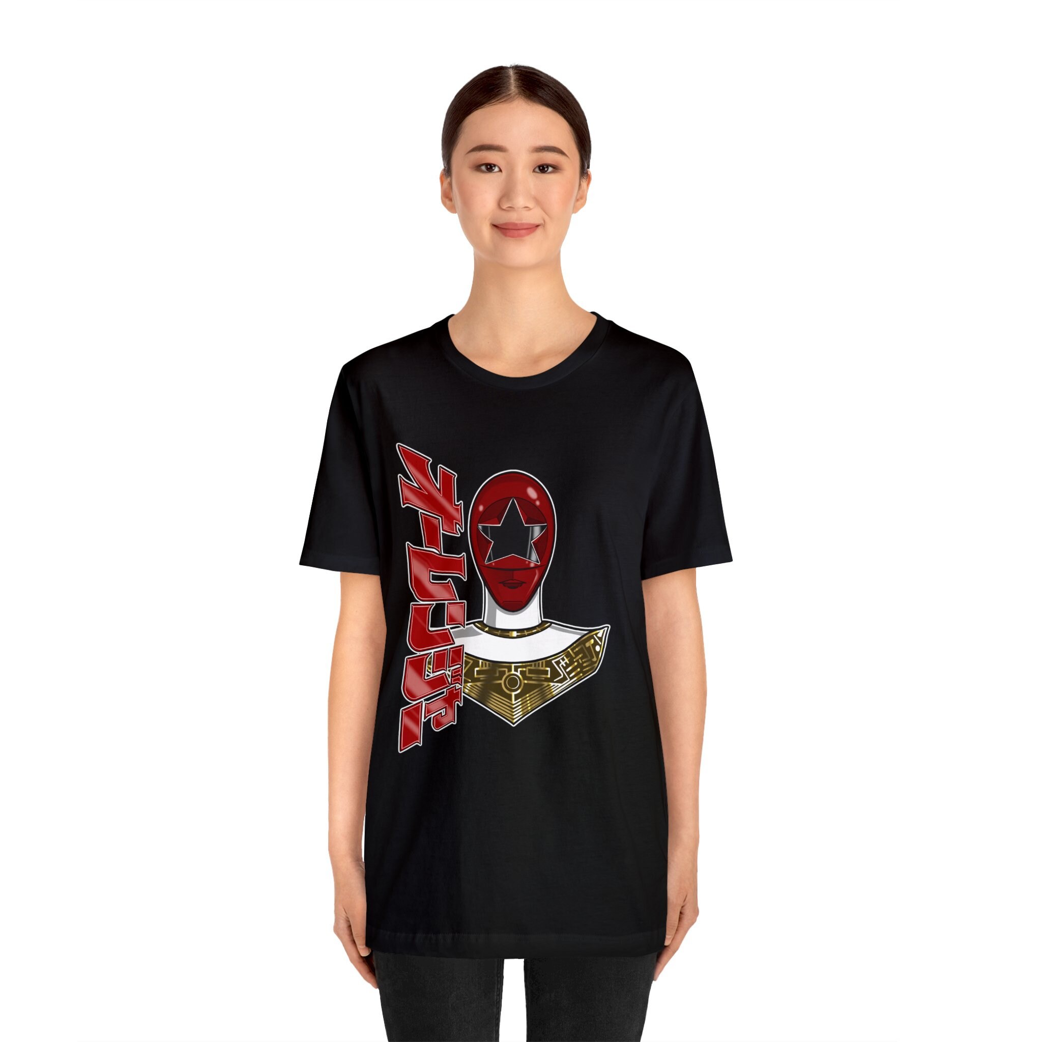 Ohranger Red Super Sentai T Shirt Zeo Ranger Custom Graphic Art Shirts ...