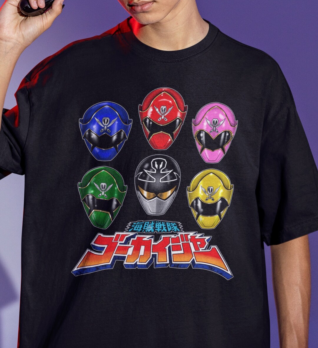 Gokai Helmet Super Sentai T Shirt Gokaiger Supermegaforce Custom ...