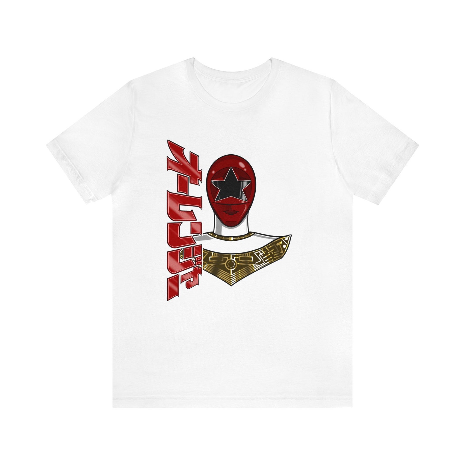 Ohranger Red Super Sentai T Shirt Zeo Ranger Custom Graphic Art Shirts ...
